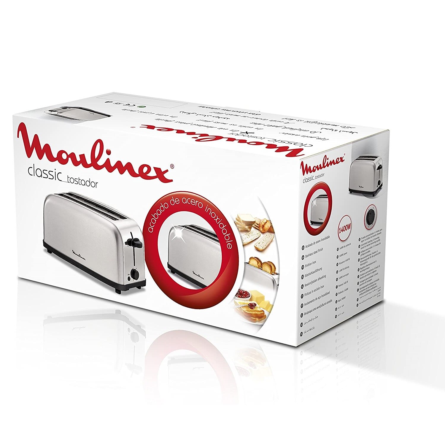 Тостер Moulinex LS330D11, Мощност 1400W, Инокс - eMAG.bg