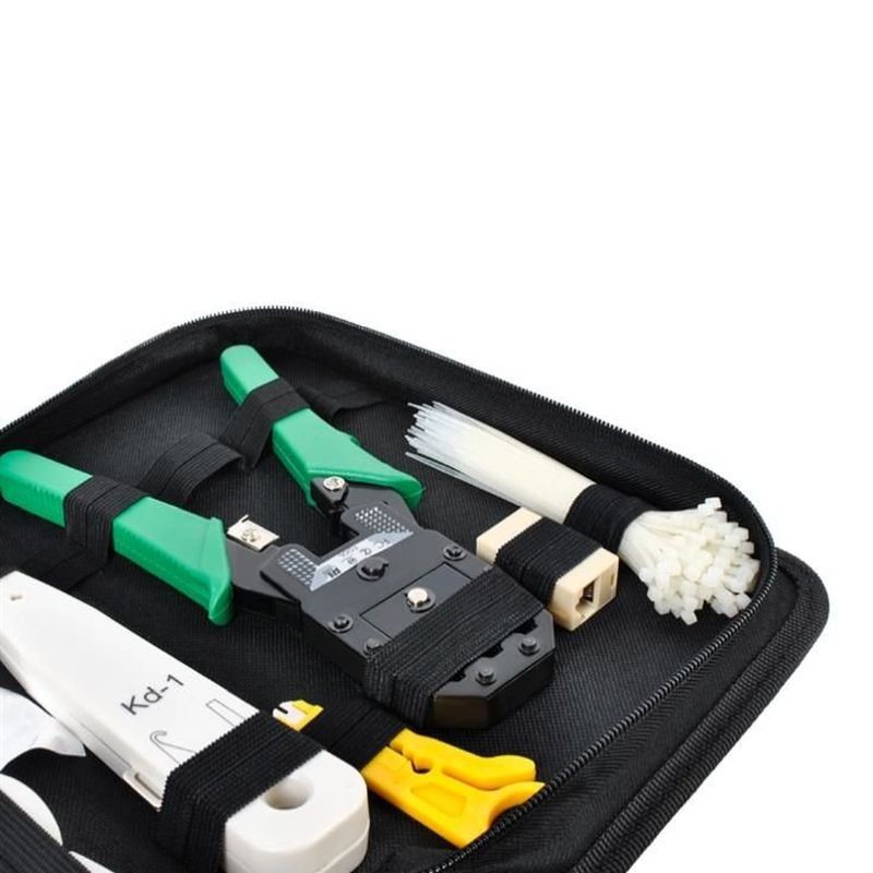 Set de scule de retea MT Malatec, Tester de cabluri/prize/clesti ...