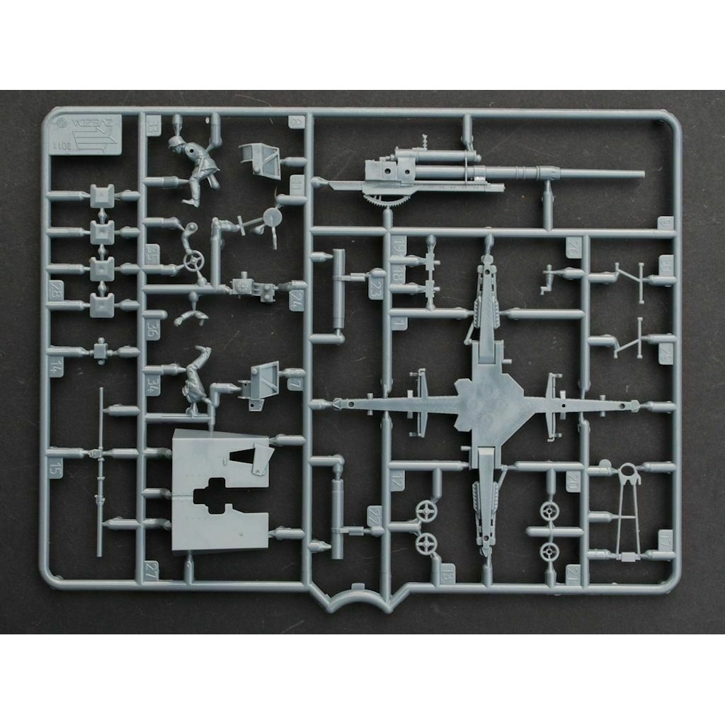 Macheta Militara Zvezda German Heavy Anti-Aircraft Gun Flak 36/37 1:72 ...