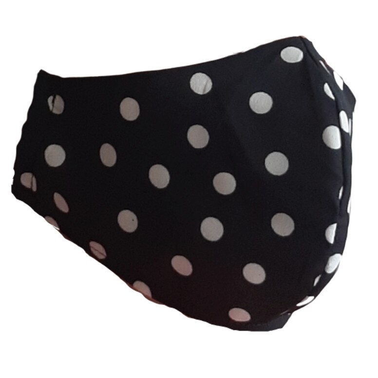 Set 3 masti protectie textil+polipropilena reutilizabile, 2 straturi ...