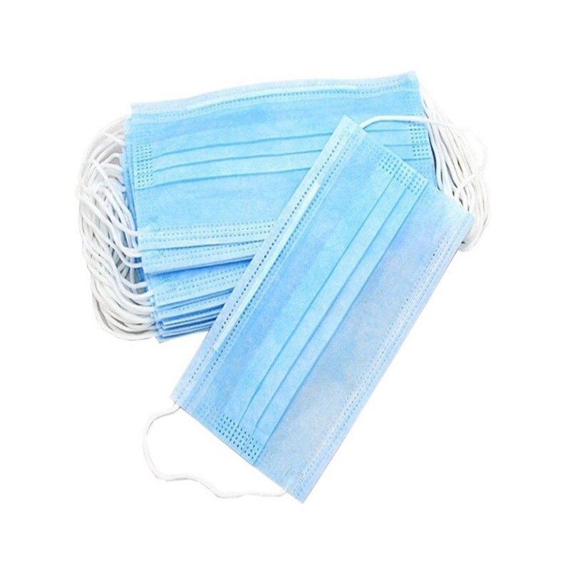 Set 50 bucati Masca de protectie cu elastic, 3 pliuri, 3 straturi ...