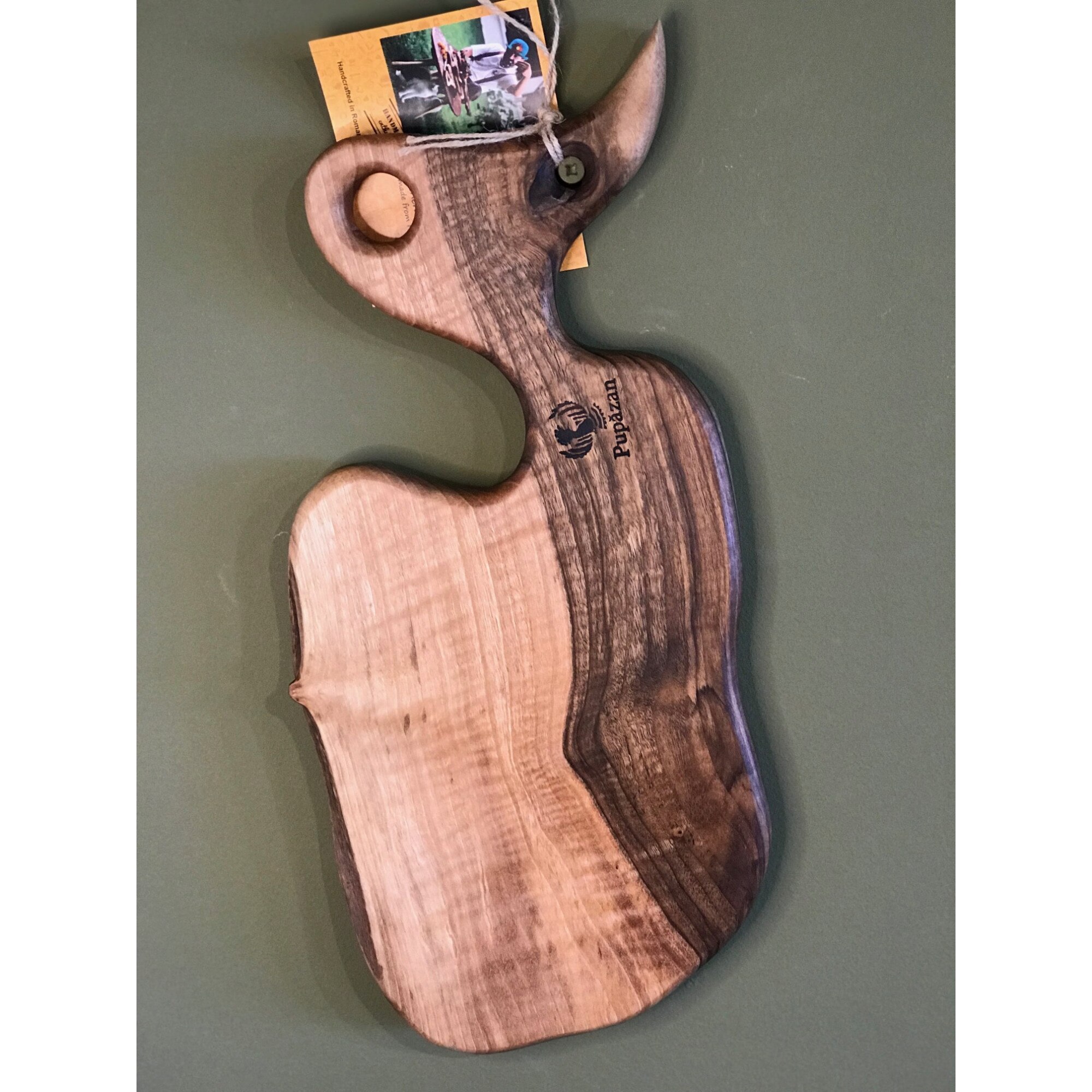 Tocator din lemn de nuc M+ 30x30x2cm (1960) - eMAG.ro