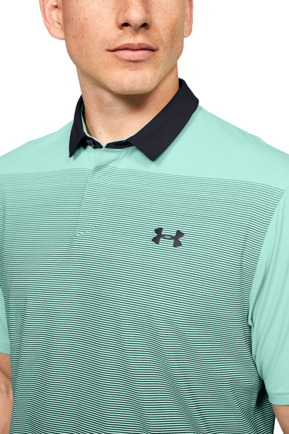 Under Armour, Tricou polo cu model in degrade, pentru golf Iso-Chill ...