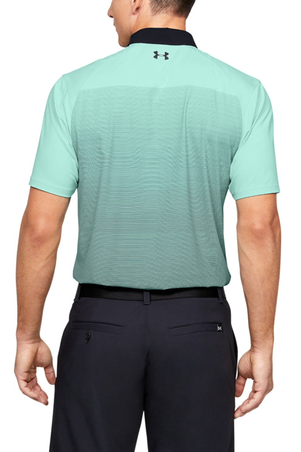 Under Armour, Tricou polo cu model in degrade, pentru golf Iso-Chill ...