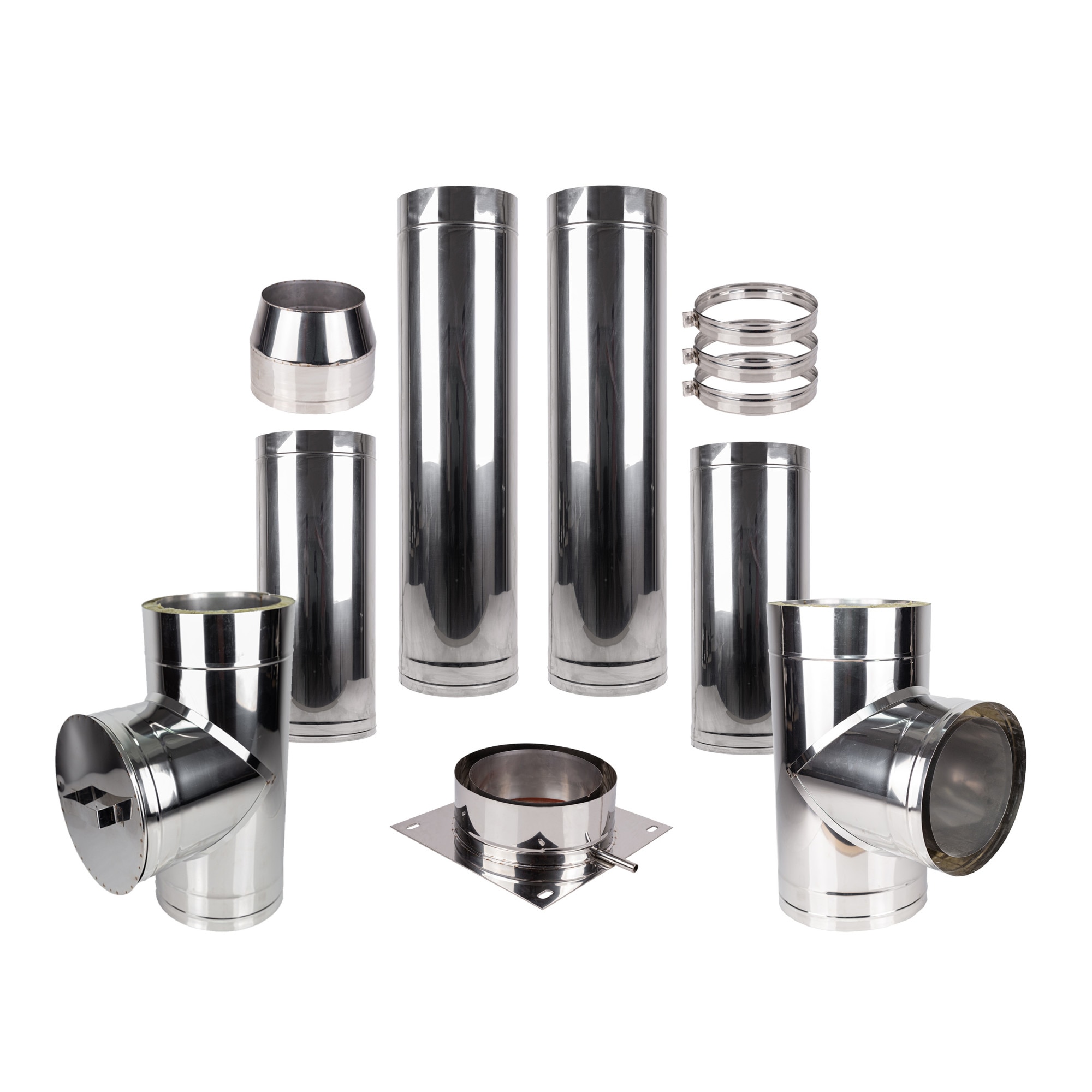 Sistem cos de fum profesional inox - KaminINOX Primo 6m 160mm 90G ...