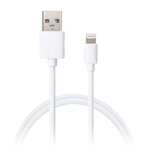 Cablu, pentru iPhone, iPad si iPod, Lightning USB, alb, 1m - eMAG.ro