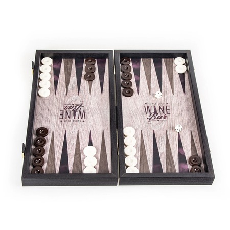 Joc de table Manopoulos, 30 x 17 cm, Model Vin, Lemn, Maro - eMAG.ro