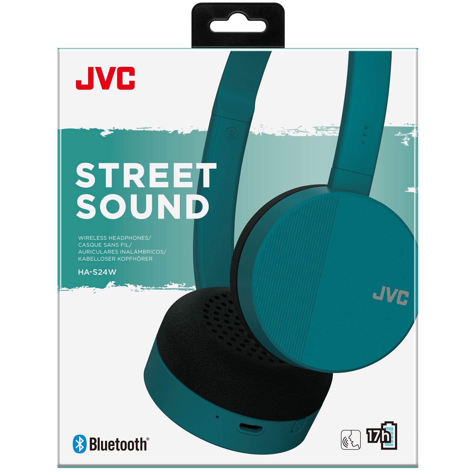 Casti Audio On Ear JVC HA-S24W-Z-E, Wireless, Bluetooth, Autonomie 17 ...