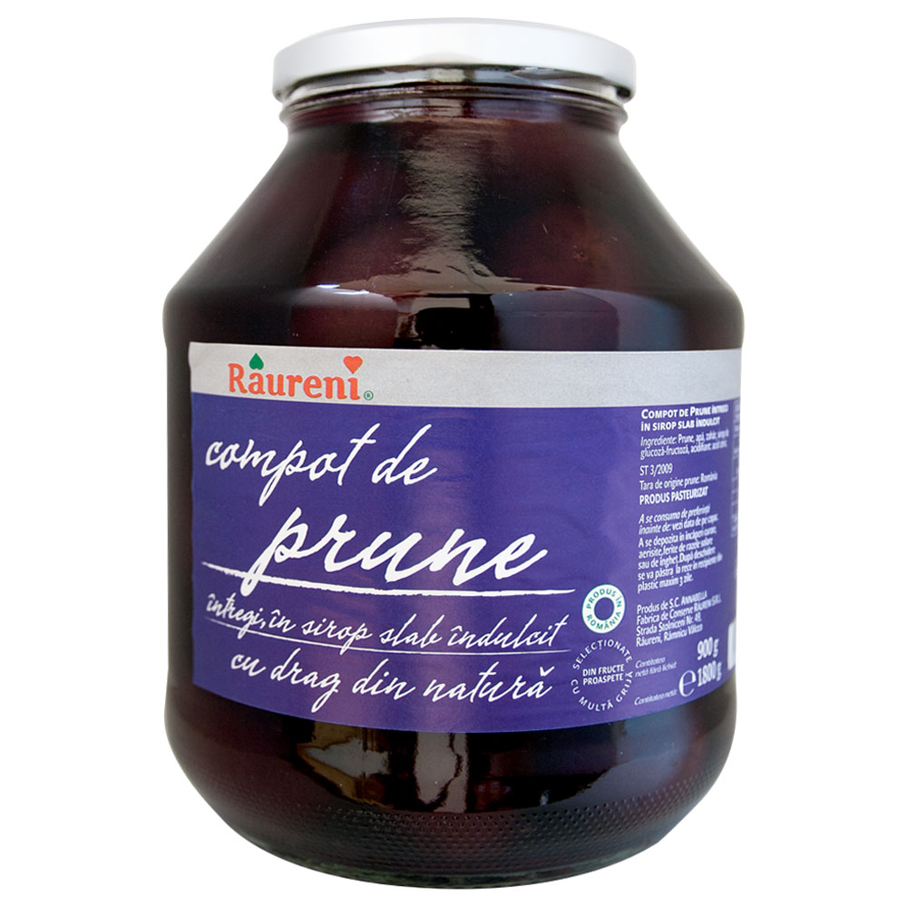 Compot prune Raureni, 1800g - eMAG.ro