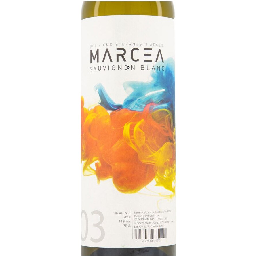 Vin Alb Marcea Sauvignon Blanc, Sec, 0.75l - eMAG.ro