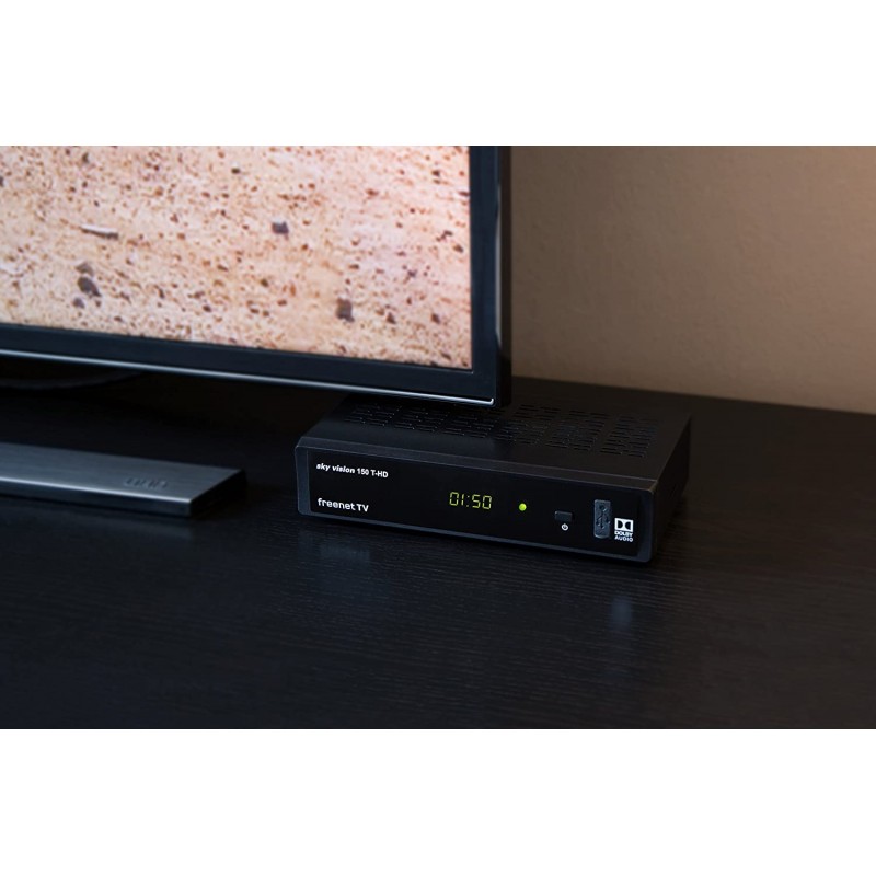 Цифров приемник Sky Vision 150, HD, DVB-T2 - eMAG.bg