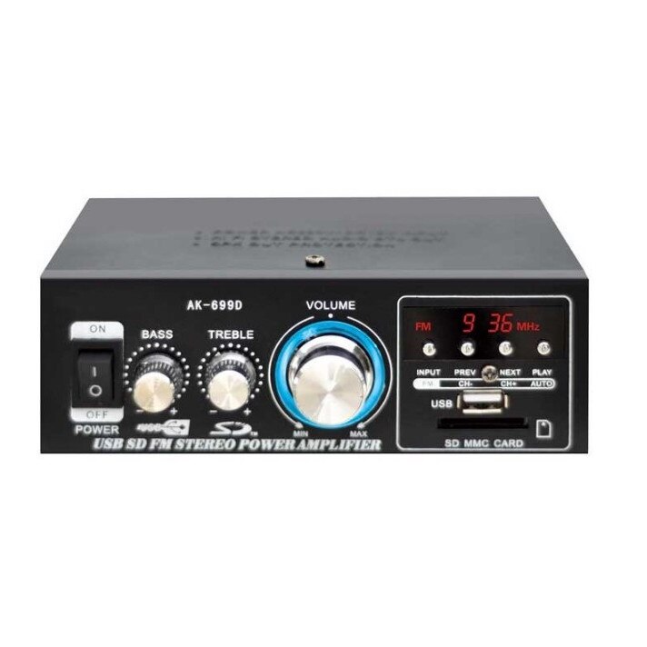 Amplificator camera 2x15W SD/USB/RADIO AK-699D - eMAG.ro