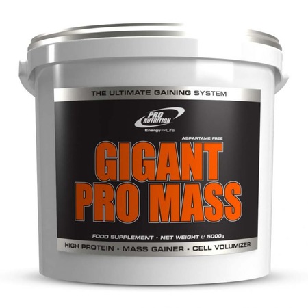 Gainer pentru dezvoltare musculara, Gigant Pro Mass ciocolata, 5000g ...