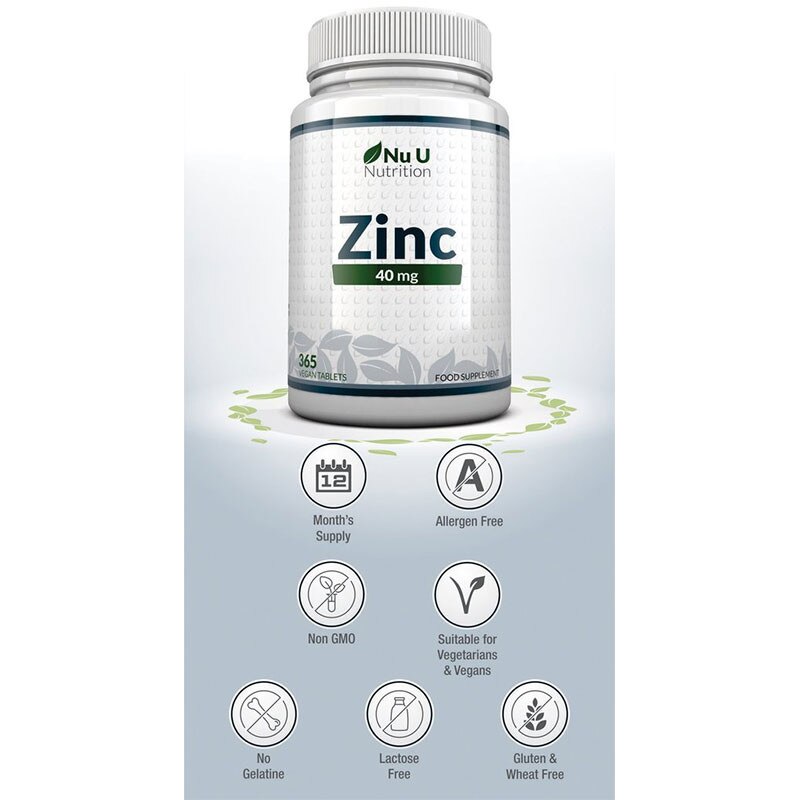 Zinc 50mg, 365 comprimate cu gluconat de zinc, 12 luni de aprovizionare ...