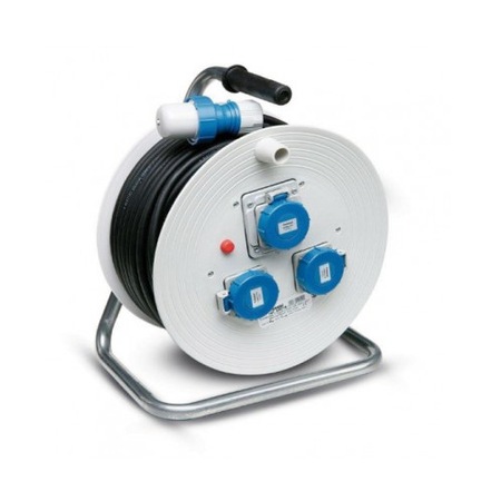 Derulator Famatel 3 prize schuko 30m HO7RN-F 3X2,5mmp cu stecher schuko ...