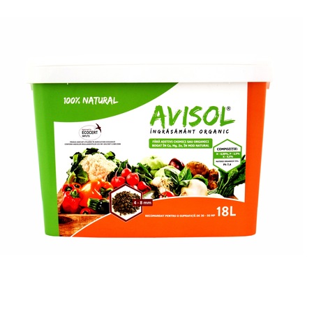 Биоорганичен тор Avisol, Гранулиран 4-8 мм, 18 литра - eMAG.bg