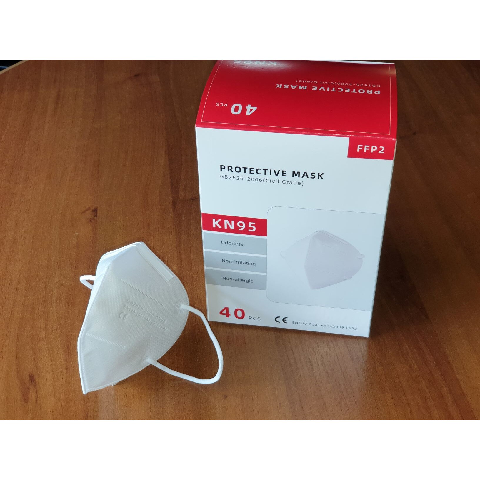 Set 40 bucati masca de protectie unica folosinta, FFP2/N95/KN95, 4 ...