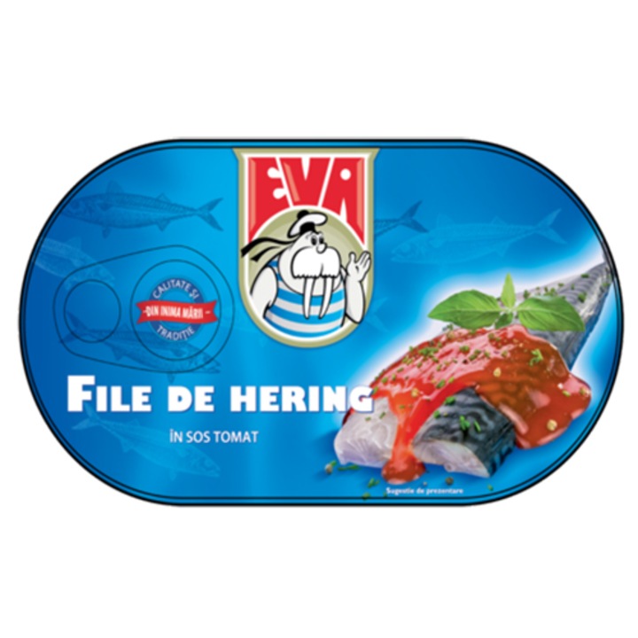 File de Hering in sos tomat 170g EVA - eMAG.ro