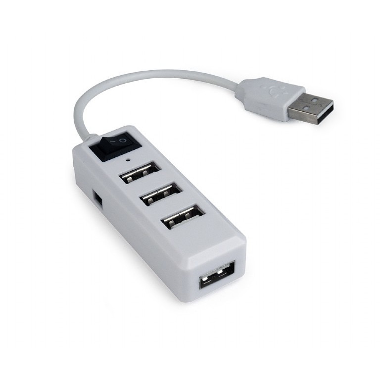 Hub USB alb 4 porturi USB 2.0 - eMAG.ro