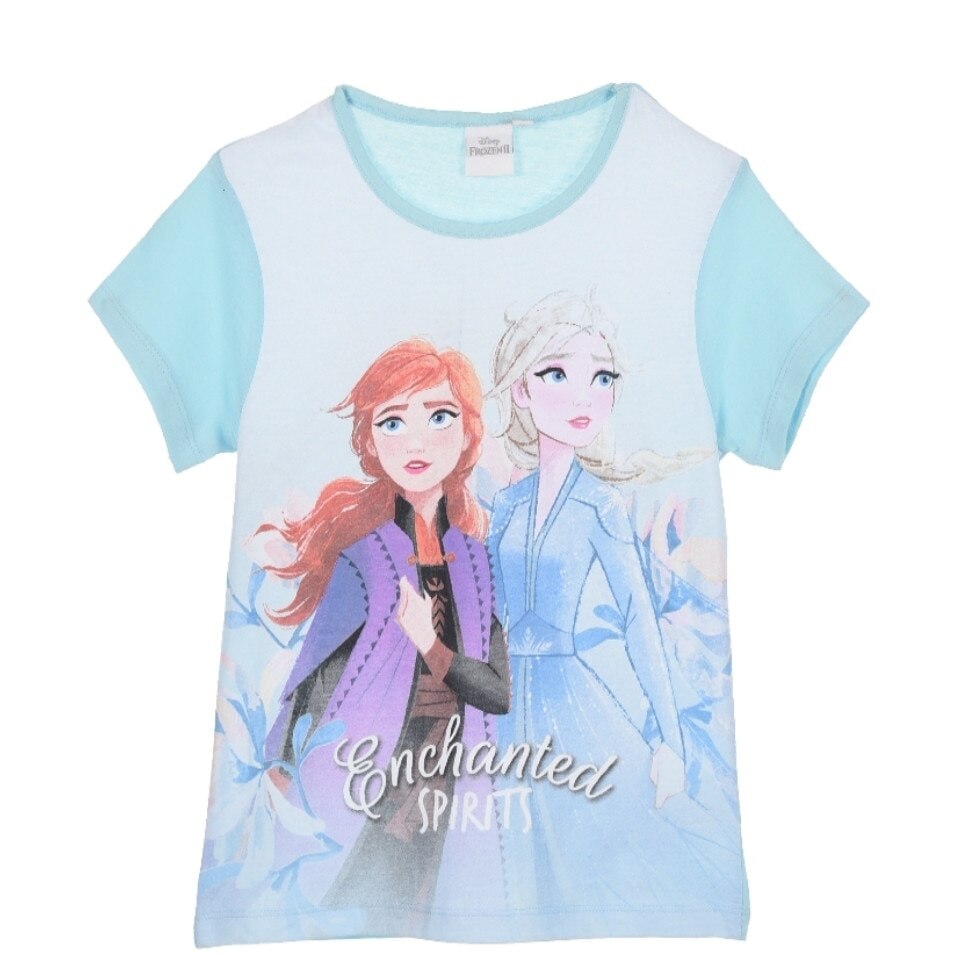 Pijama Disney Frozen, Elsa si Anna, 6 ani, bleu - eMAG.ro