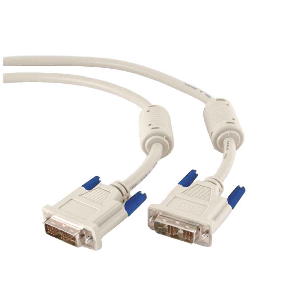 Cablu monitor DVI-D / DVI-D single link, Full HD, Migros, 1.8 m, alb ...