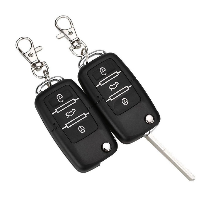 Univerzális központi zár mód, 2 db Volkswagen típusú távirányító ...