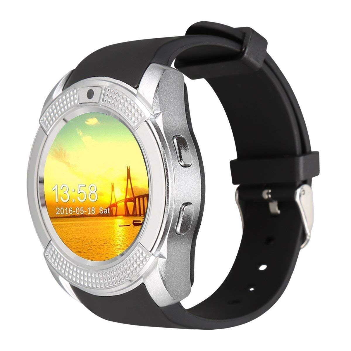 Ceas Smartwatch elSales ELS-V8, functie telefon, suport SIM, Bluetooth ...