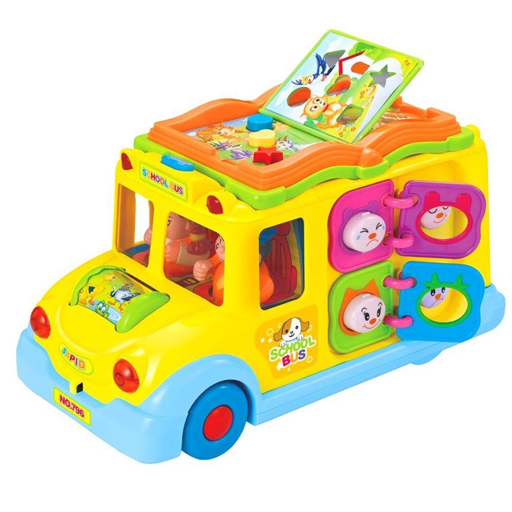 Mini autobuz scolar educativ cu sunete si lumini, WW5071 RCO® - eMAG.ro