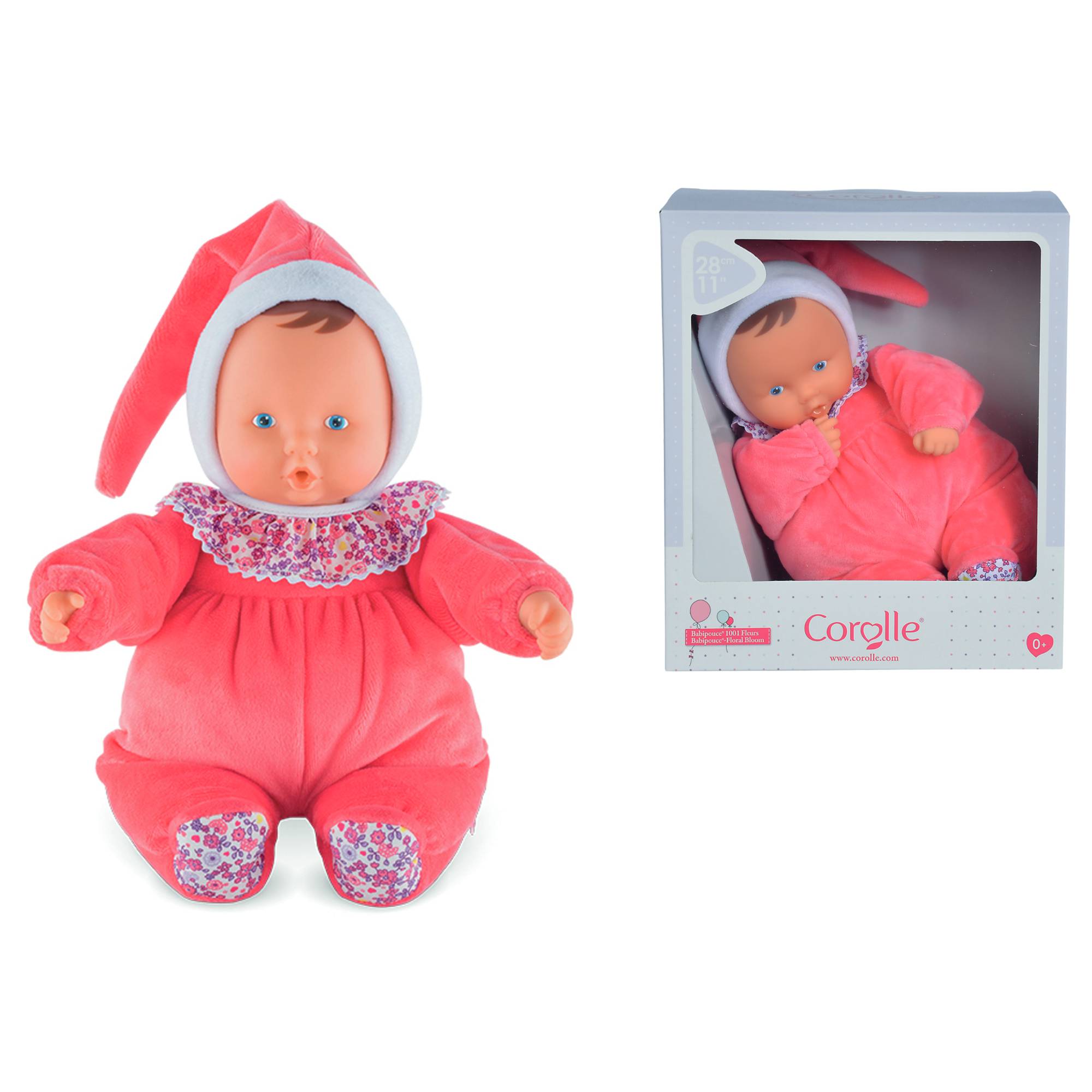 Papusa Corolle - Babipouce Floral Bloom, corp moale, 28 cm - eMAG.ro