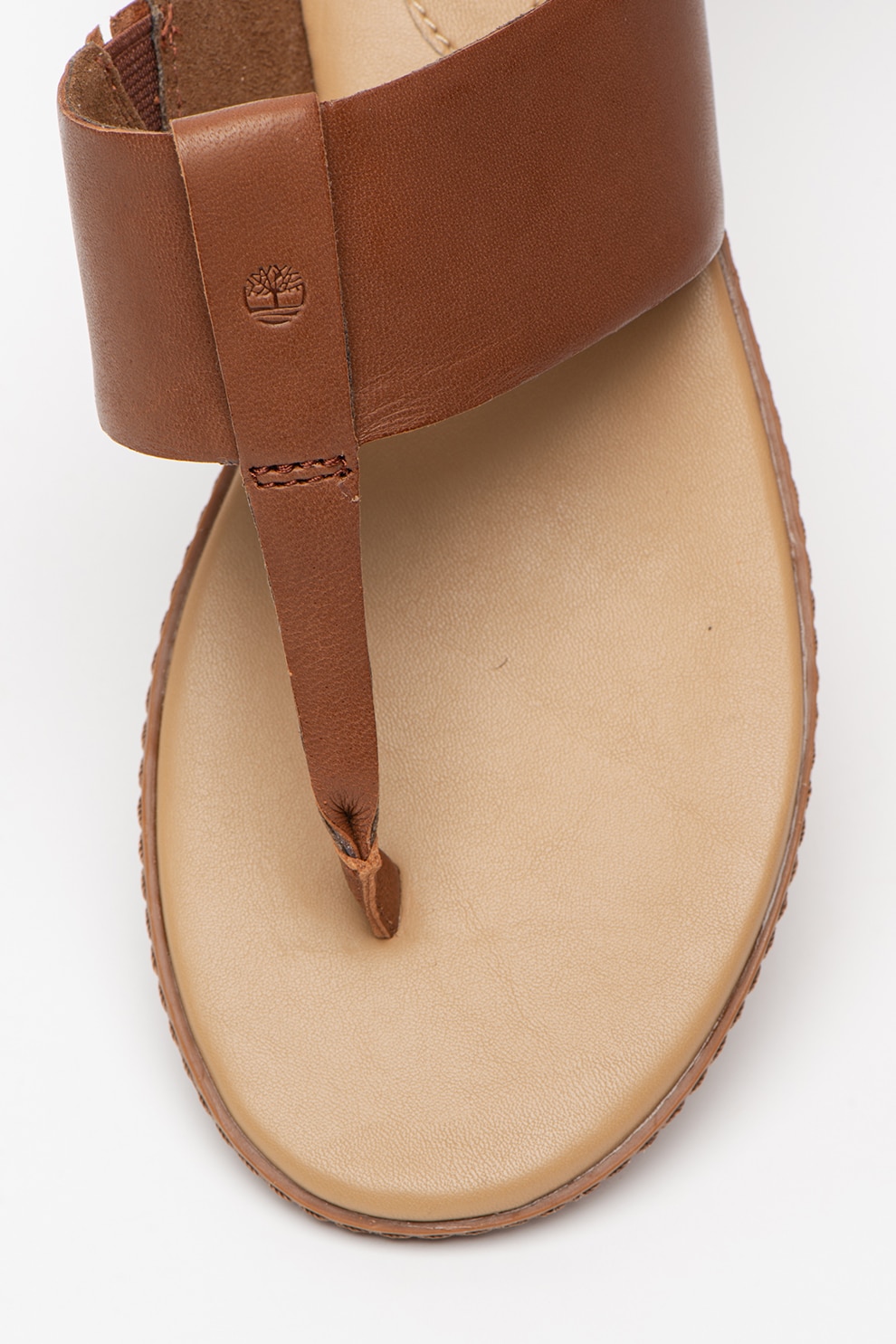 Timberland, Papuci flip-flop de piele Cherrybrook, Maro, 7 - eMAG.ro