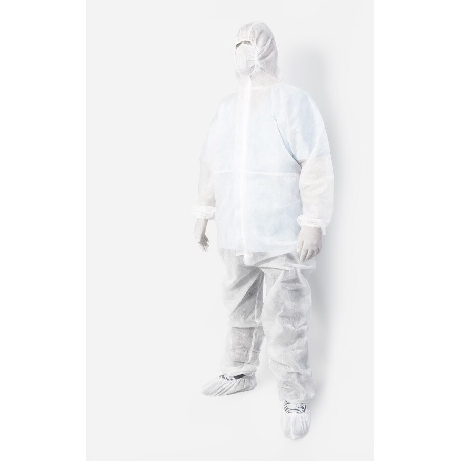 Combinezon unica folosinta din polipropilena, alb, XL - eMAG.ro
