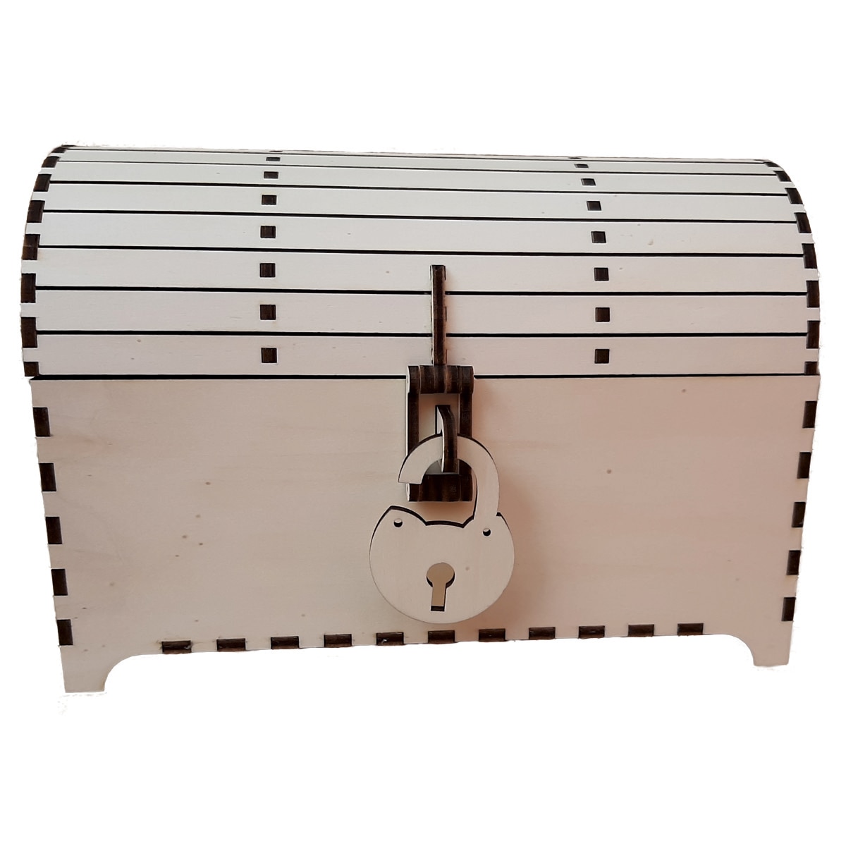 Cufar, LaserCreativeArt, lemn natur, 25x18x14 cm - eMAG.ro