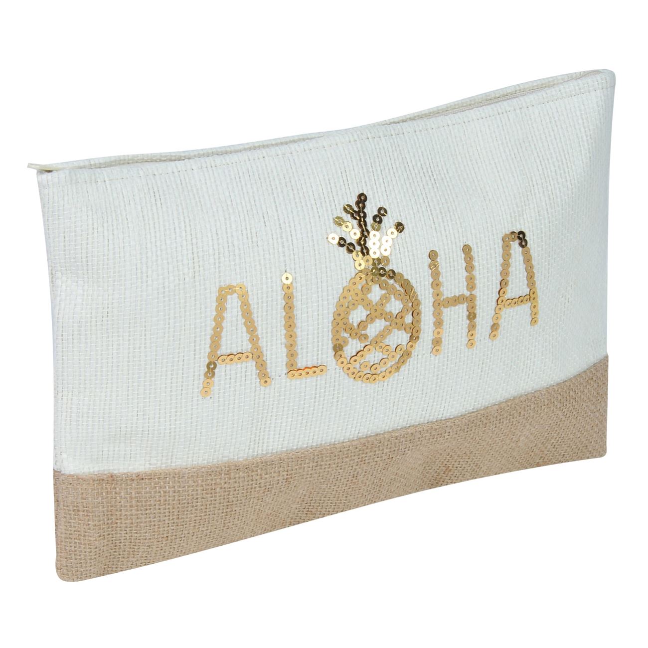 Portfard alb auriu Aloha, Lioness, 28 x 21 cm - eMAG.ro