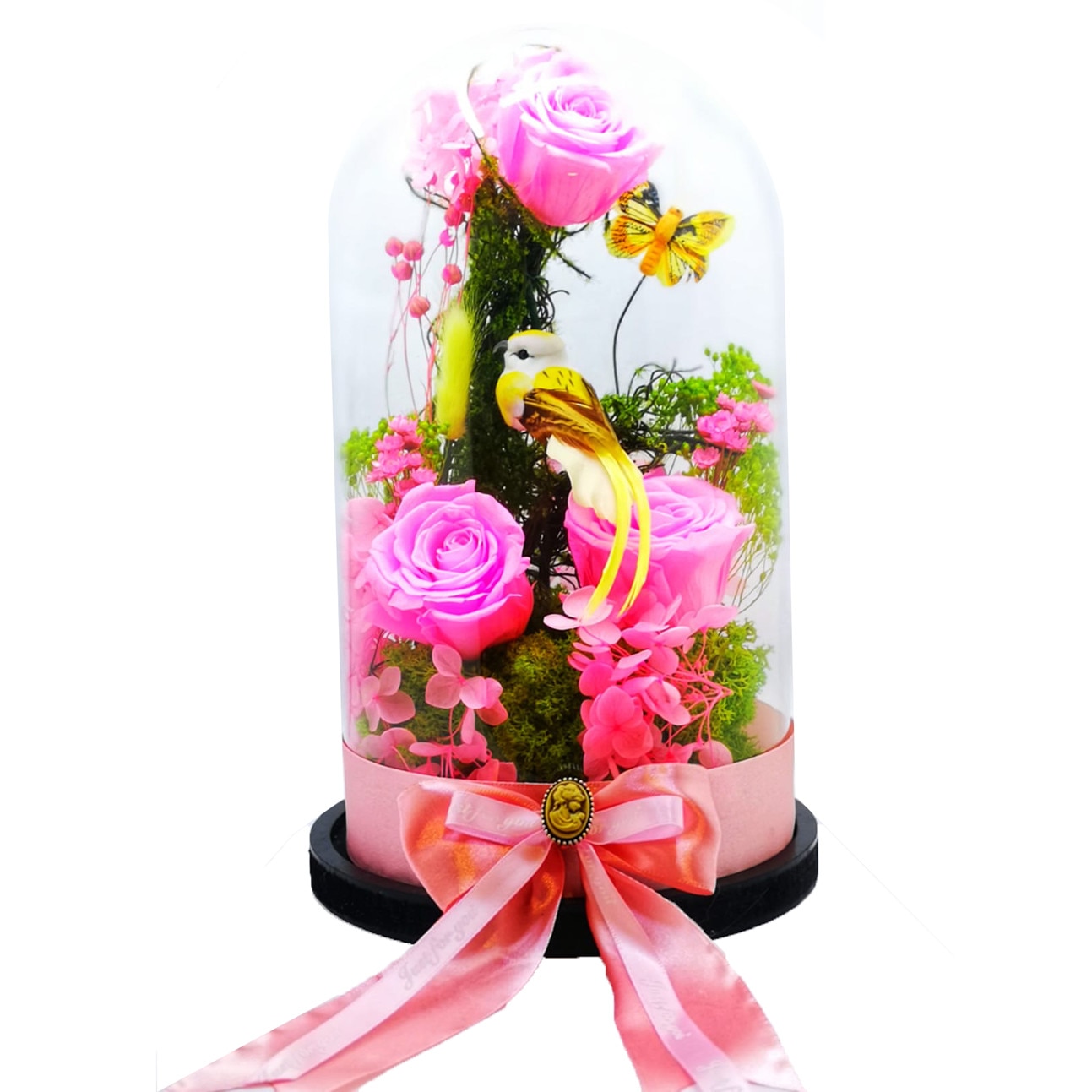 Trandafir criogenat si flori natural uscate, YAN Flowers & Design ...