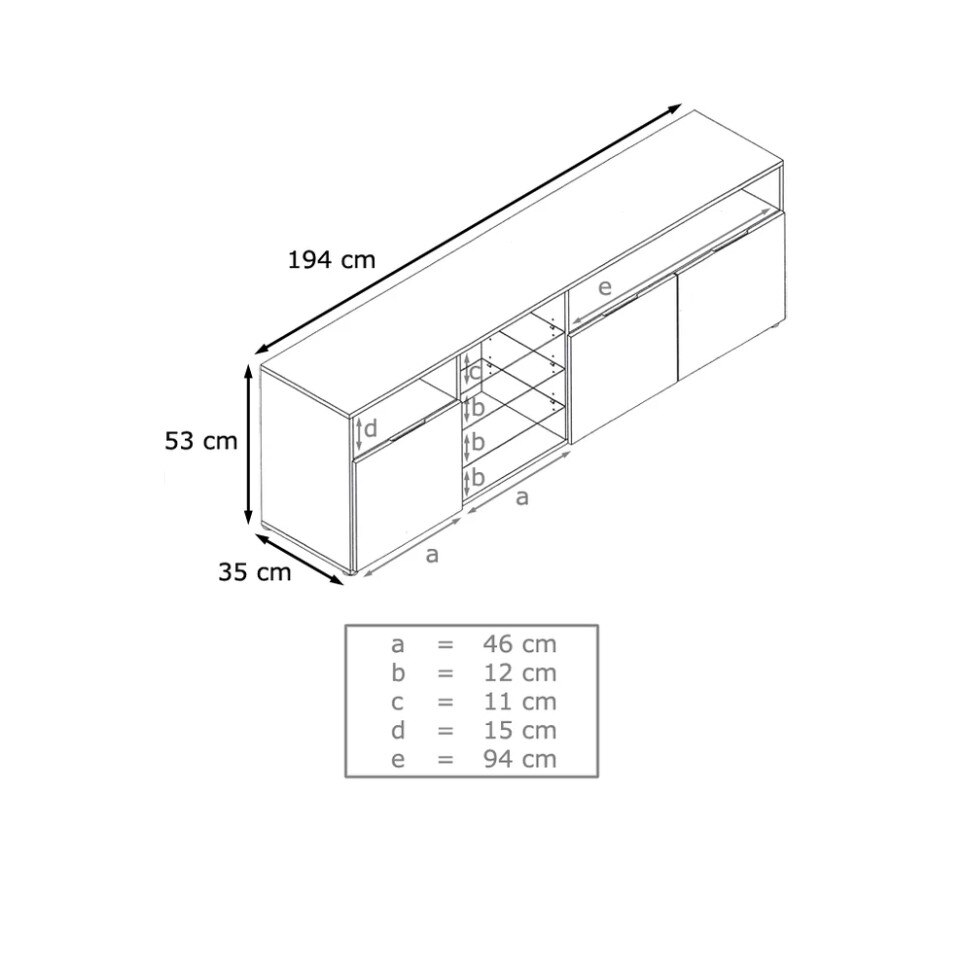 Comoda Tv Roma 200 cm Alb Lucios MDF LED cu telecomanda - eMAG.ro