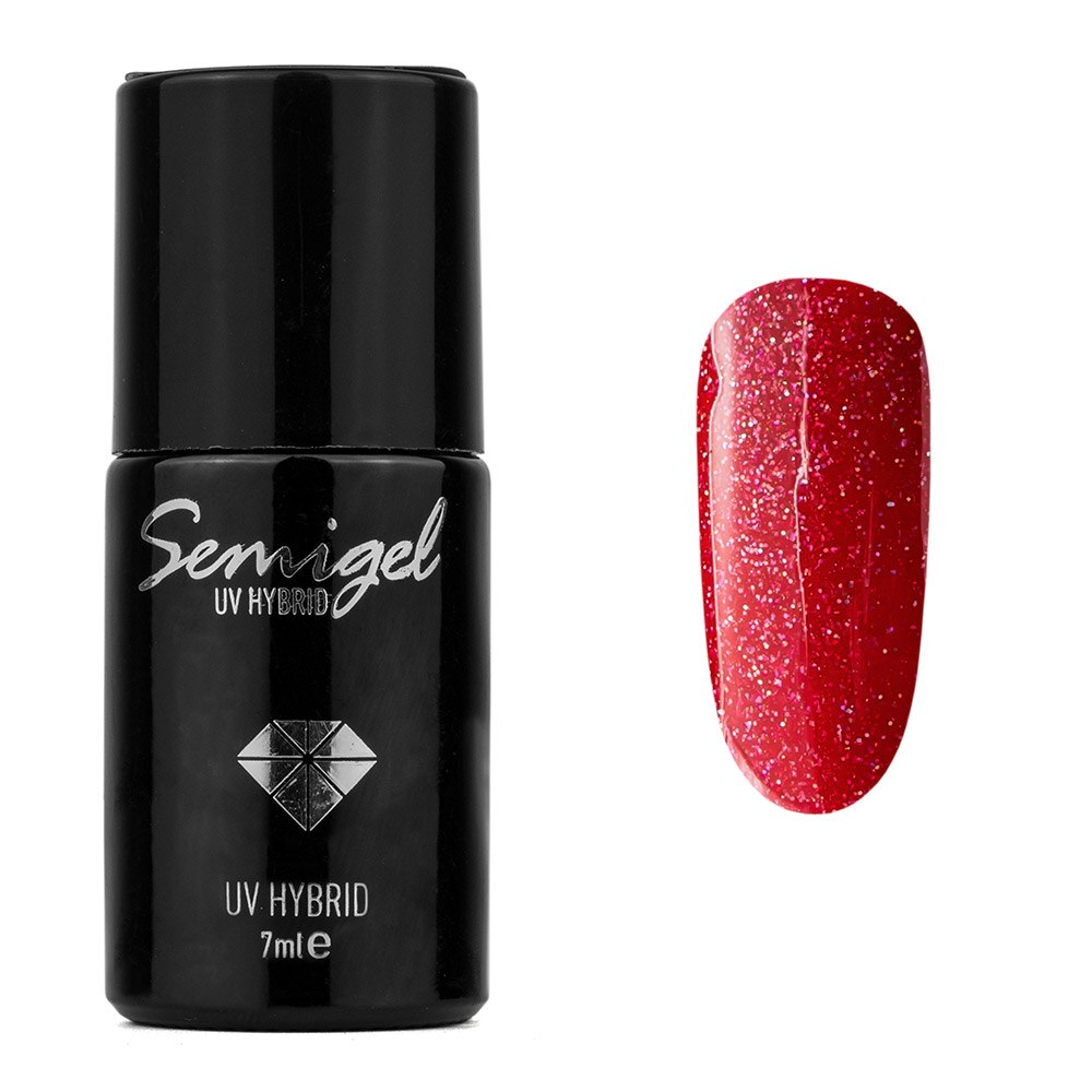 Oja Semipermanenta, Semigel UV Hybrid, Rosu aprins, SMG688, 7 ml - eMAG.ro
