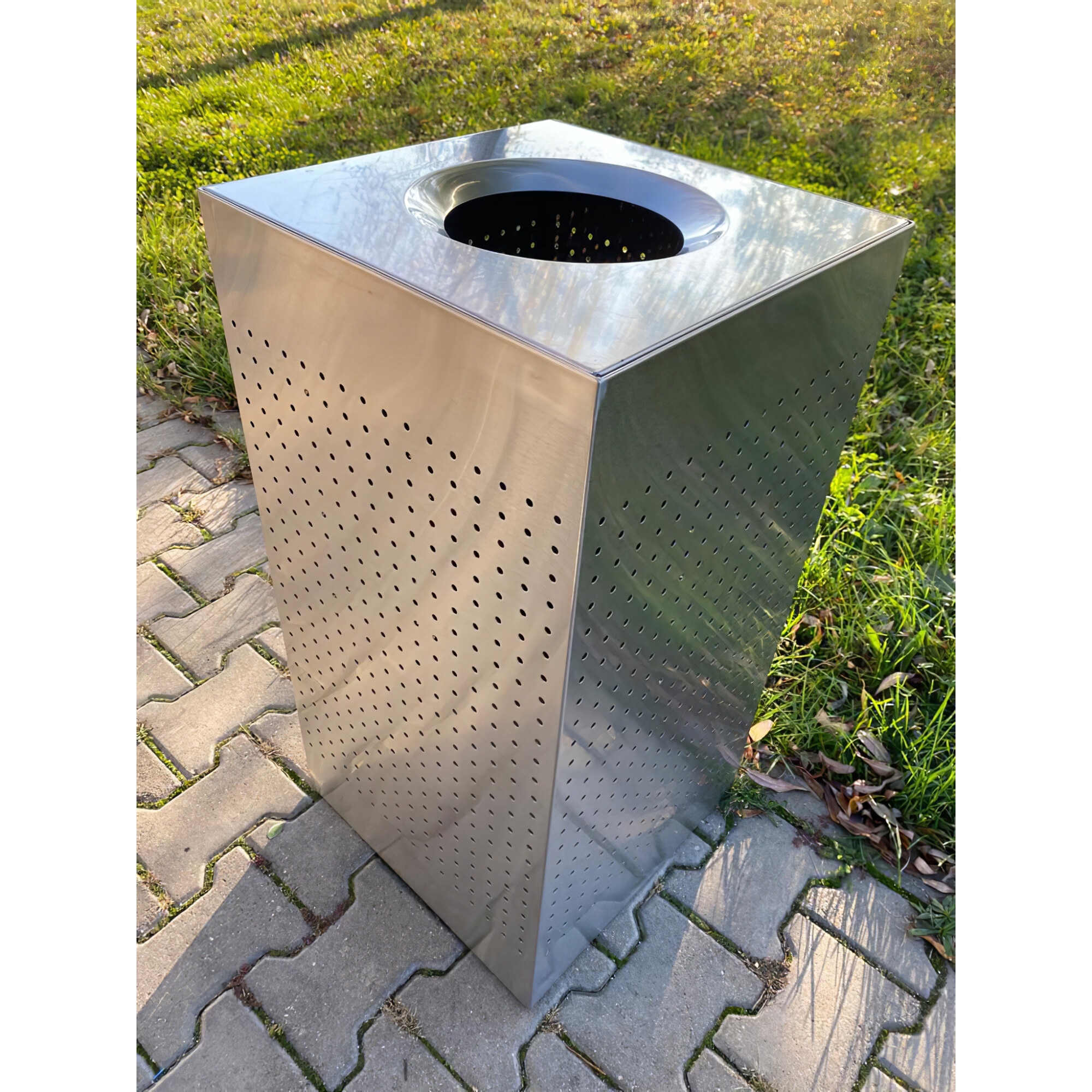 Cos de gunoi exterior, Argintiu, SMH94927B, 100 L - eMAG.ro