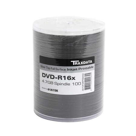 Dvd-R Traxdata 4,7GB 16X Inkjet Printabil Silver, 100 buc - eMAG.ro