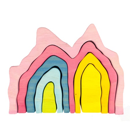 Fajáték, Szivárvány, 7 db, eduBEBE, N92-1 - eMAG.hu