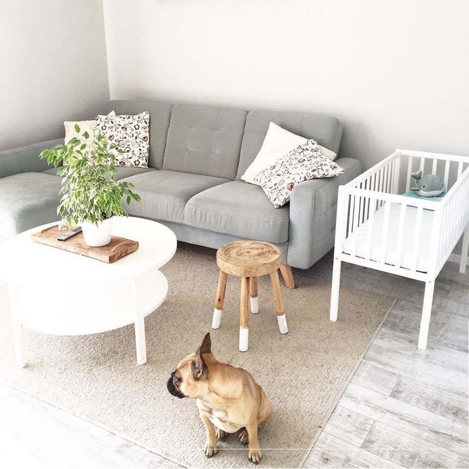 Mini-patut co-sleeping din lemn masiv, Classic Alb, 90 x 40 cm - eMAG.ro