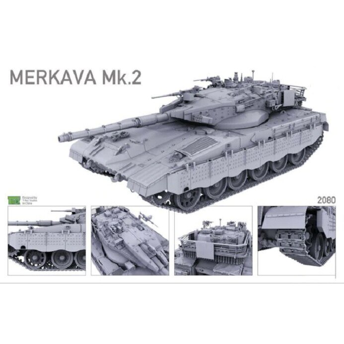 Katonai modell Takom Merkava Mk.2B izraeli fő harckocsi 1:35 TAK 2080 ...