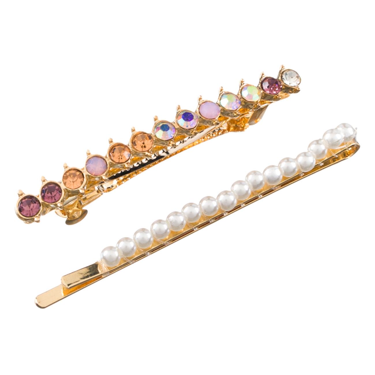 Set 2 clame par cu pietricele colorate, Maison du Paradis, 6,5 cm - eMAG.ro