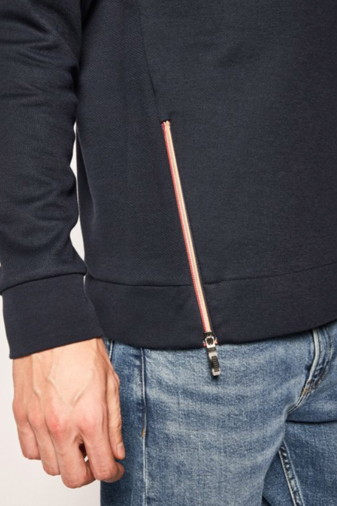 Hanorac BOSS Athleisure cu fermoar in lateral, Hugo Boss, bleumarin, L EU - eMAG.ro