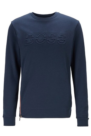 Hanorac BOSS Athleisure cu fermoar in lateral, Hugo Boss, bleumarin, L EU - eMAG.ro