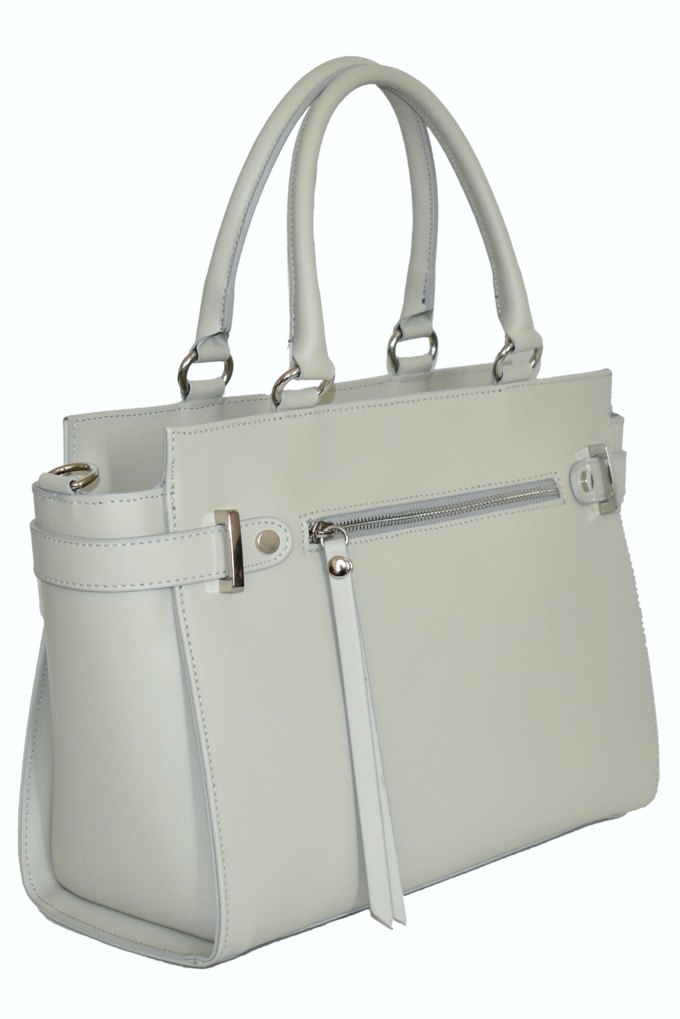 Geanta dama Kelly, 100 % piele naturala, bej - eMAG.ro