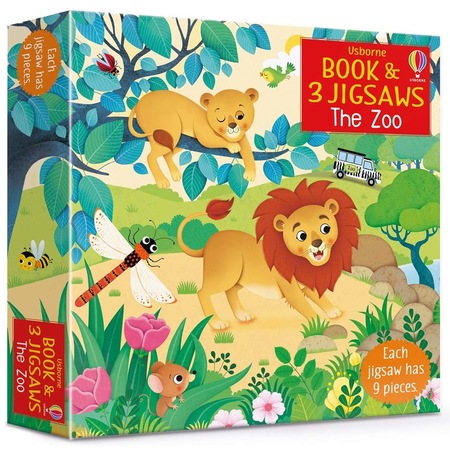 The zoo, book and jigsaw, Carte si 3 puzzle-uri - eMAG.ro