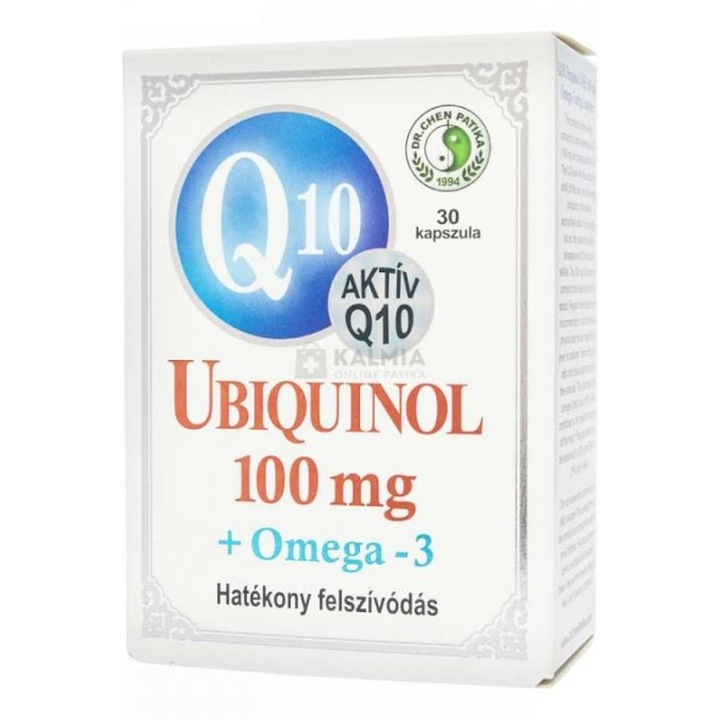 Dr.chen q10 ubiquinol 100mg+omega3 kapszula 30 db - eMAG.hu