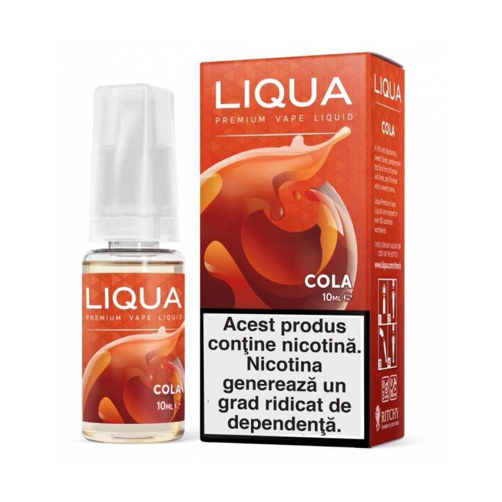 Lichid Tigara Electronica Liqua Elements - Cola ,10ml ,18mg/ml - eMAG.ro