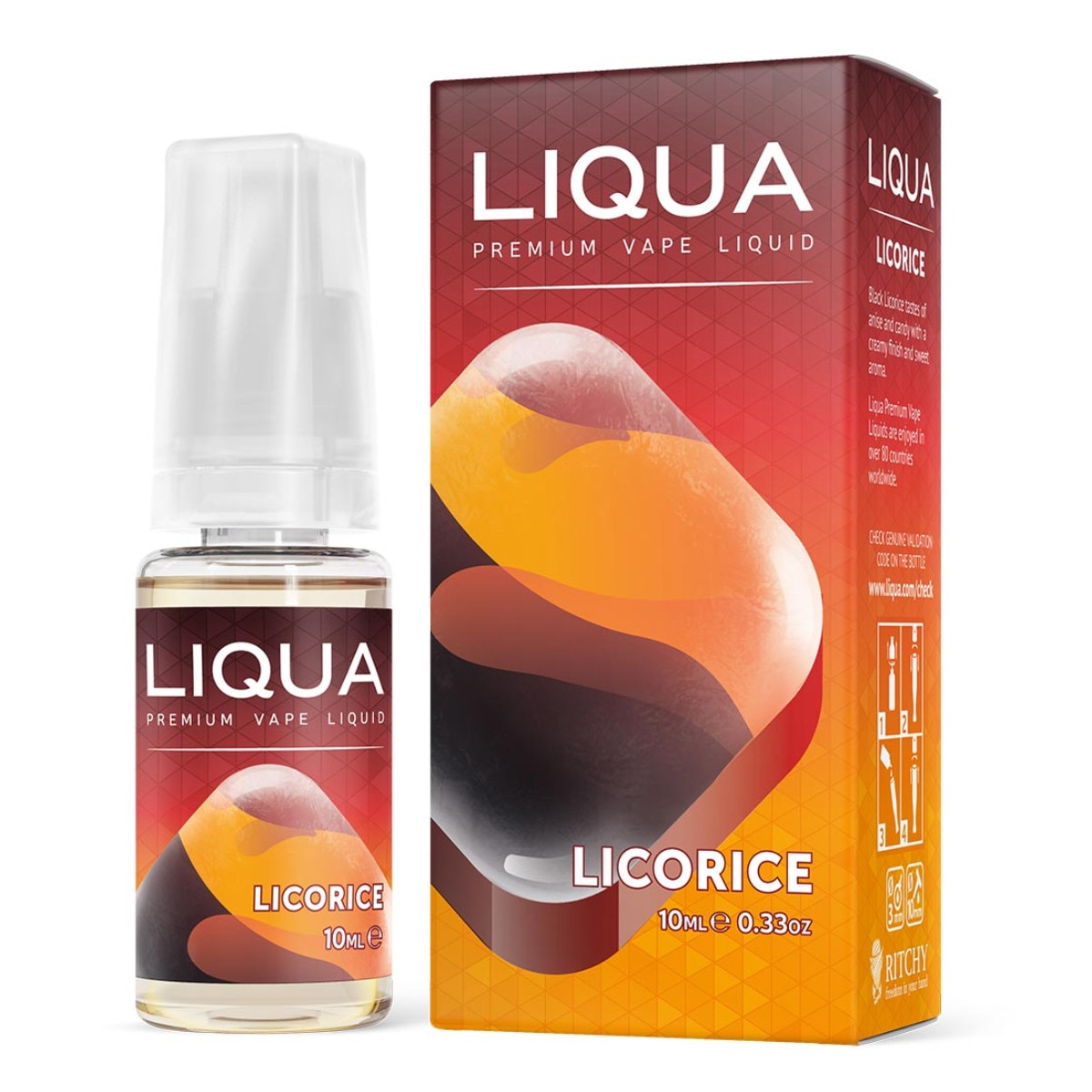 Lichid Tigara Electronica Liqua Elements - Licorice ,10ml ,0mg/ml - eMAG.ro