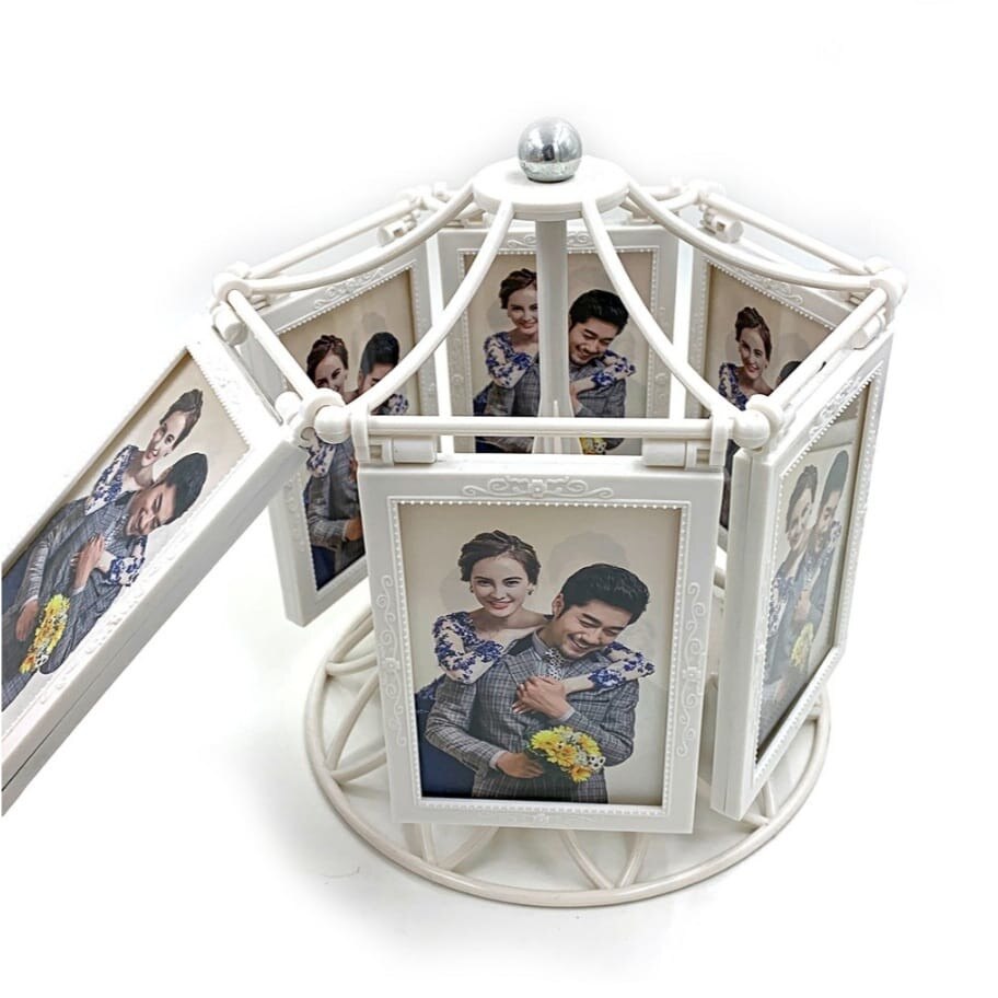 Carusel muzical foto, 12 poze, Amied Concept, alb, 23x24 cm - eMAG.ro